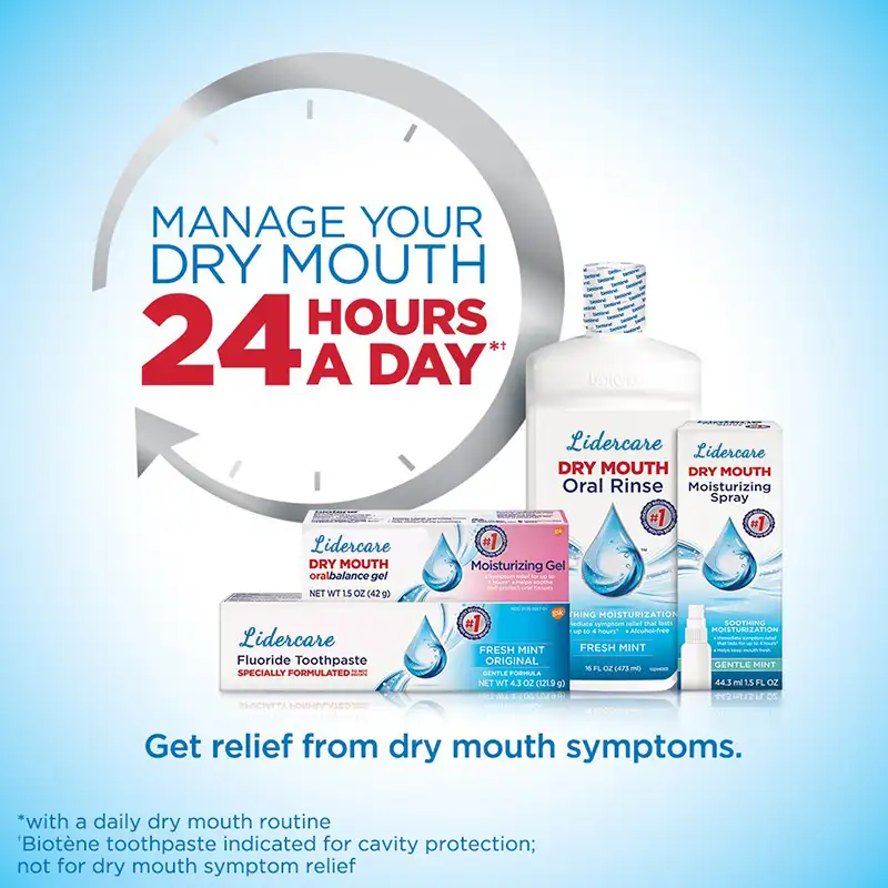 Dry Mouth Oral Rinse - Lidercare