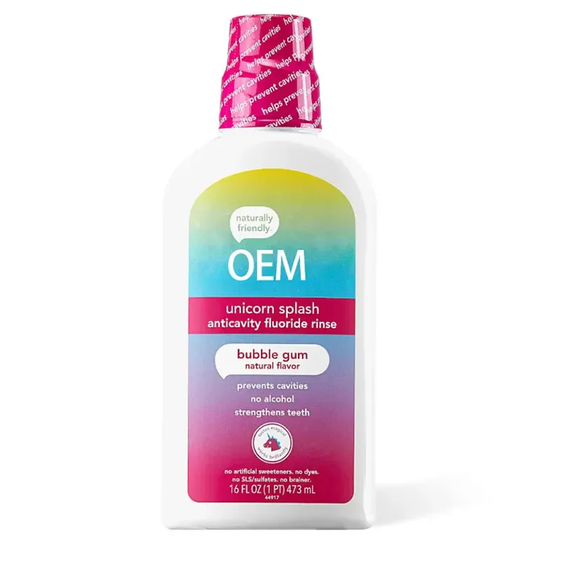 Kids Mouthwash with Bubble Gum Flavor - Lidercare
