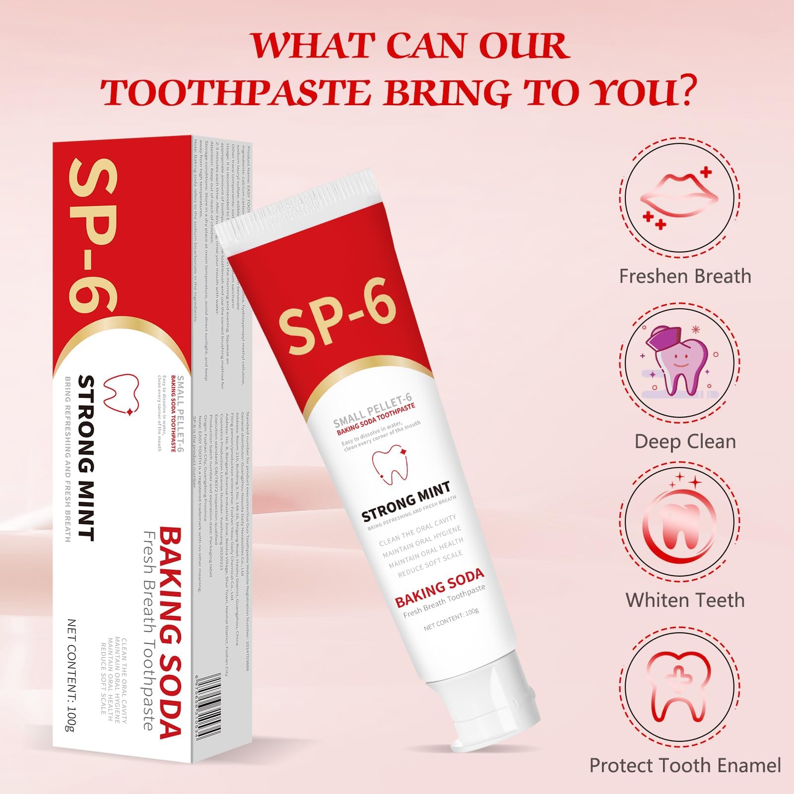 SP-6 Probiotics Whitening Toothpaste - Lidercare