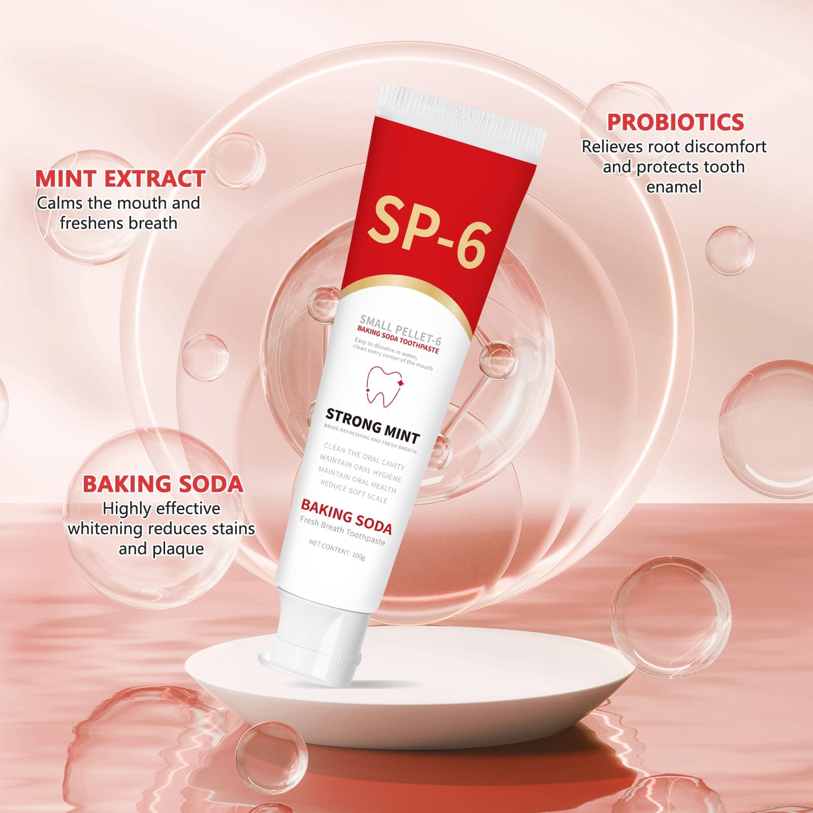 SP-6 Probiotics Whitening Toothpaste - Lidercare